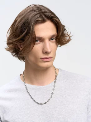 Koszulka męska bawełniana szara Basic 901 - KOLOR: Szary - 99.99