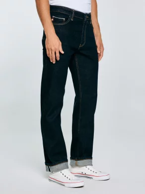 Jeansy męskie z prostą nogawką granatowe Colt 640 - Kolor: Granatowy ...